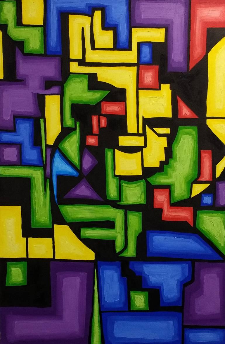 Synthetic Evolution - Set 2 - Composition 5 Painting by Matt O'Donovan ...