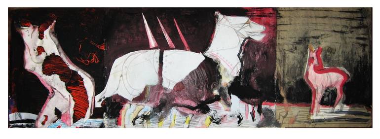 The Iron Wolf Drawing by Jacek ZięBa-NęCek | Saatchi Art