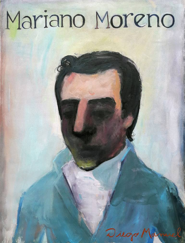 Mariano Moreno 5 Painting by Diego Manuel Rodriguez | Saatchi Art