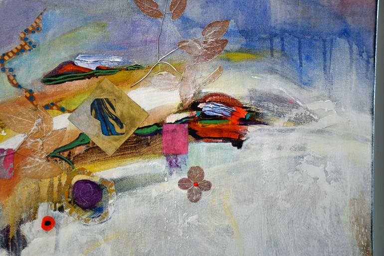 Paradis floral Painting by Dominique Desmeules | Saatchi Art