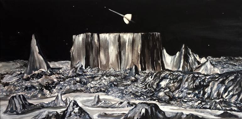 Icy Alien World Painting by Ruxandra Pana R | Saatchi Art