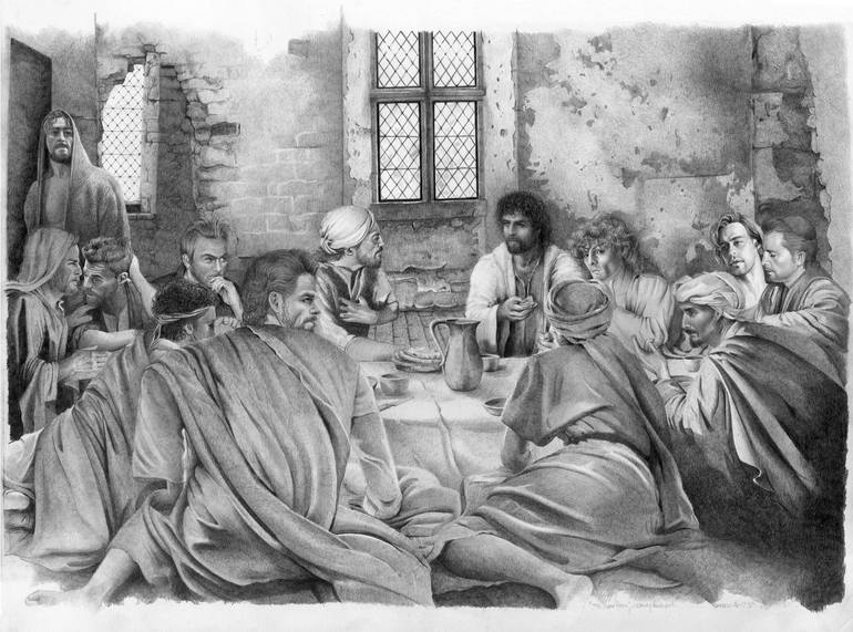 The Upper Room Drawing by David J Vanderpool | Saatchi Art