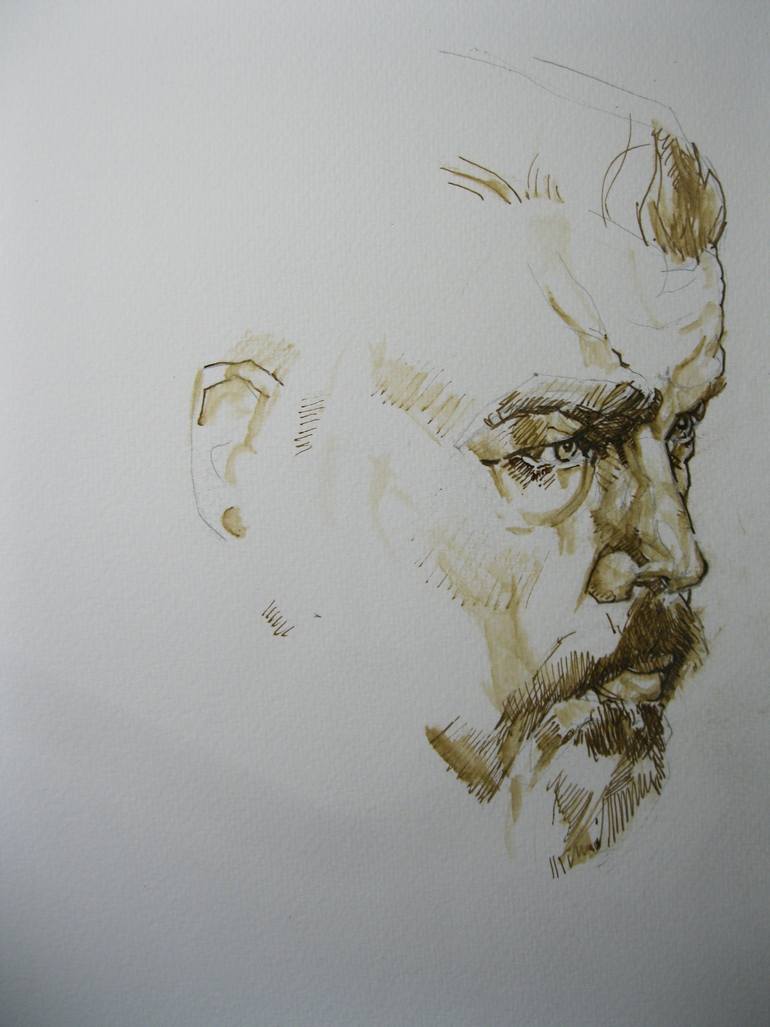 BRIAN; Portrait of the Artist Drawing by Rebecca Venn | Saatchi Art
