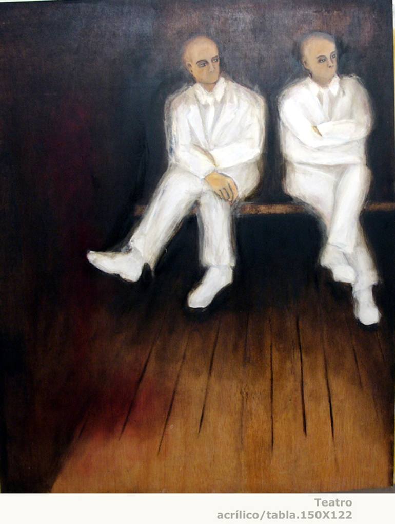 Theatre (Sold) Painting by Nicole Muchnik | Saatchi Art