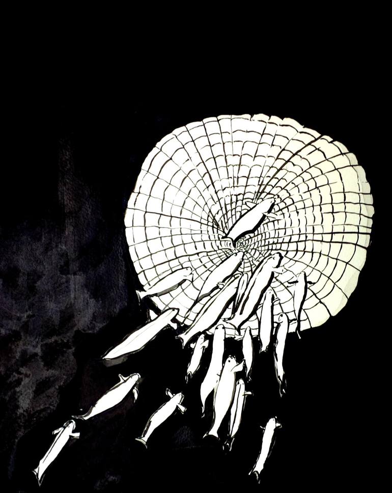Trap Drawing by H Schlagen | Saatchi Art
