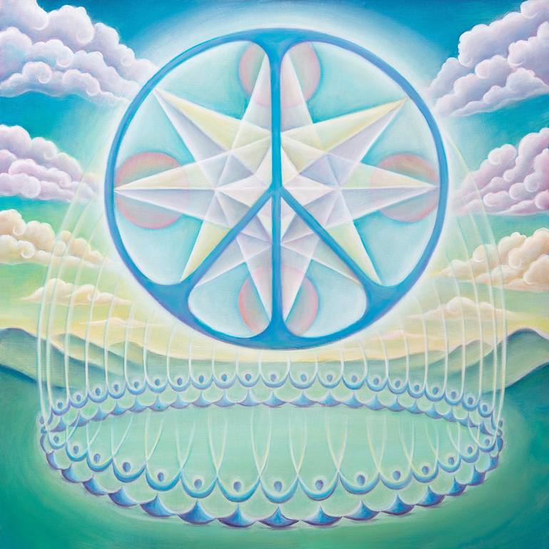 Holding a Vision of Peace Painting by Tiffany Davis-Rustam | Saatchi Art