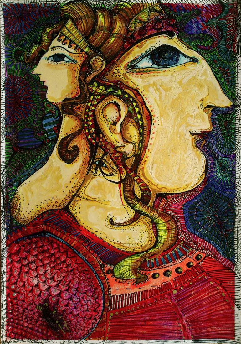 Prosopo Painting by Margaret Scholtysik | Saatchi Art