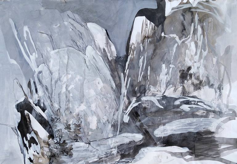 Black shadow Painting by Júlio Alves | Saatchi Art