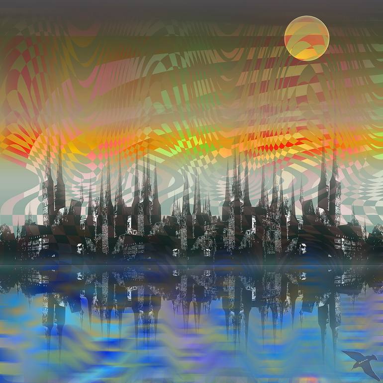 Spiky Mood Digital by Dieter Bruhns | Saatchi Art