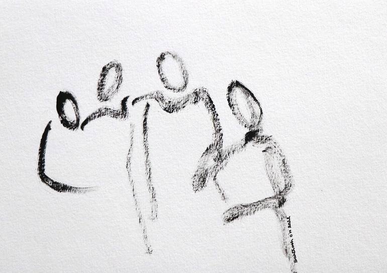 Humans 84 Painting by Santhosh C H | Saatchi Art