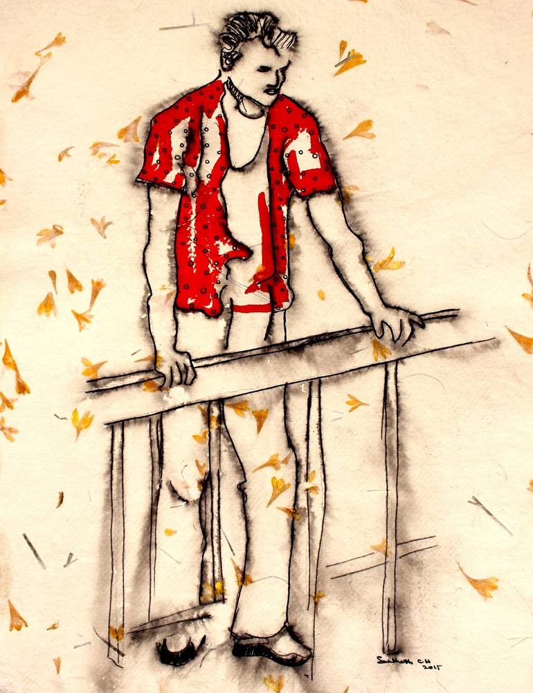 waiting Painting by Santhosh C H | Saatchi Art