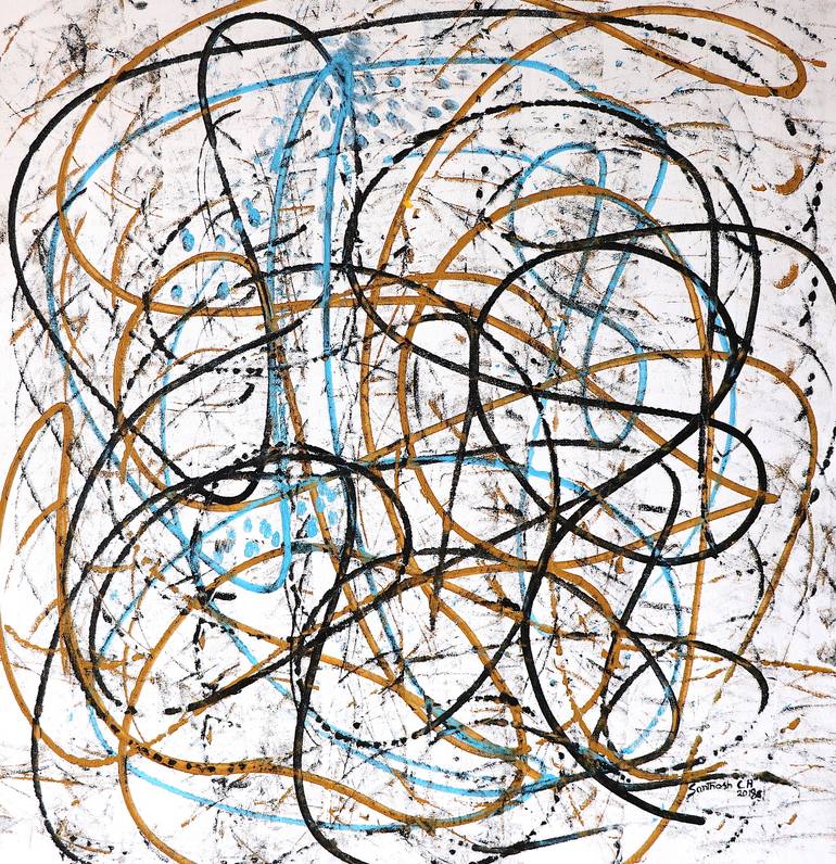 abstract 53 Painting by SANTHOSH C H | Saatchi Art