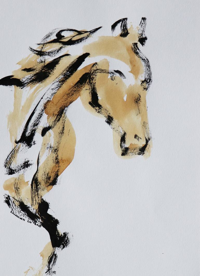 horse 41 Painting by Santhosh C H | Saatchi Art