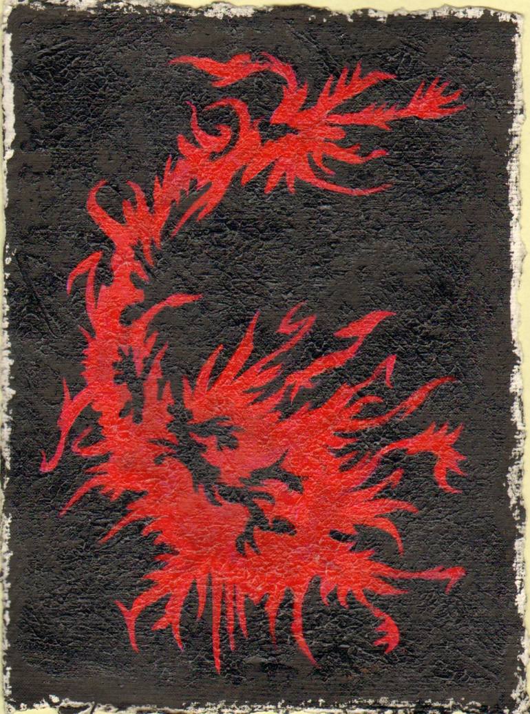 Red Scorpion Painting by Steve Ferris | Saatchi Art