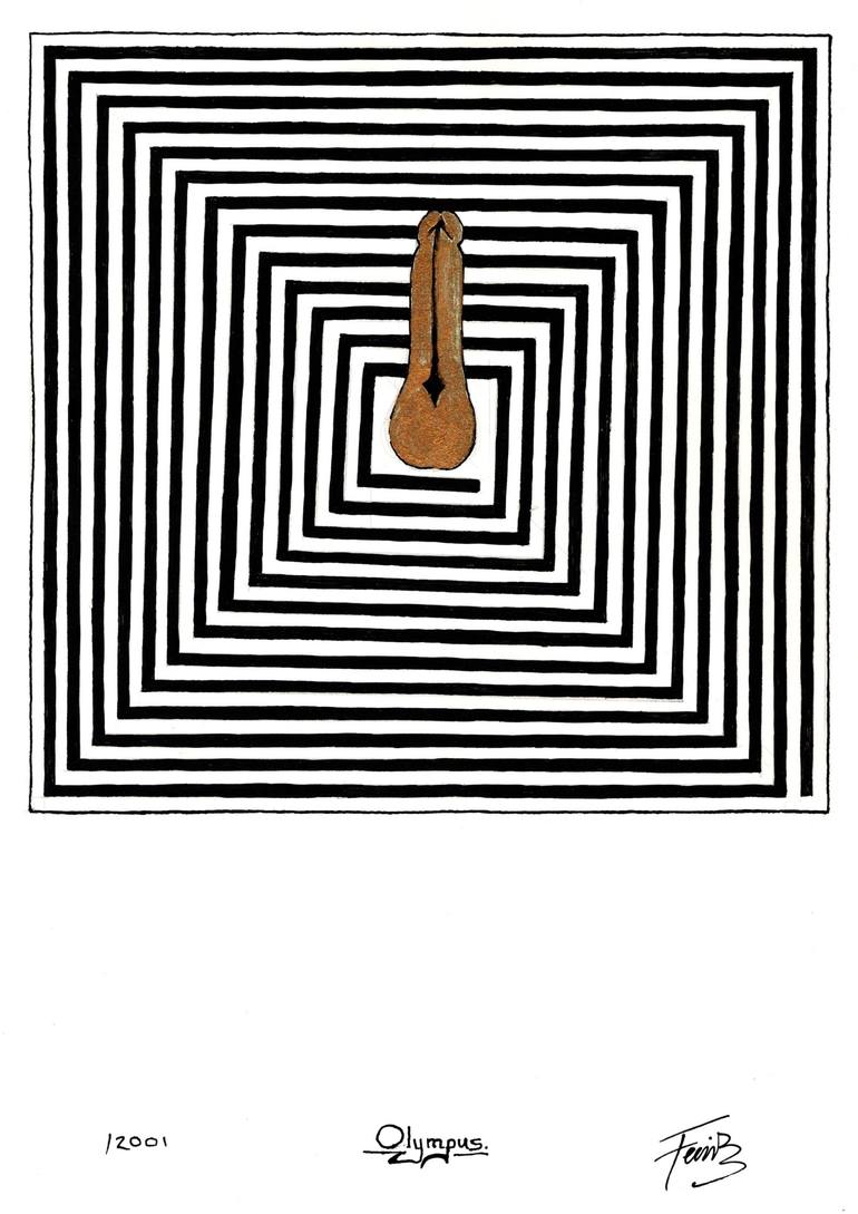 Olympus Drawing by Steve Ferris | Saatchi Art