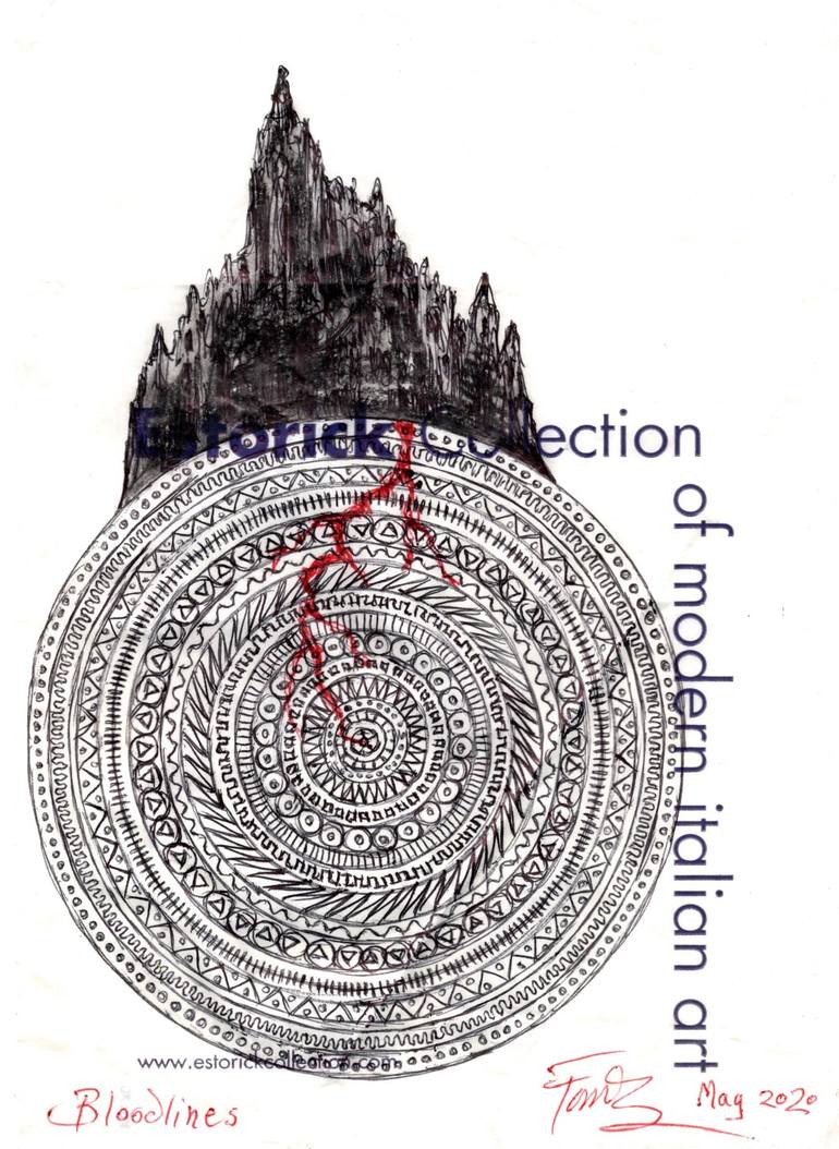 The Lockdown Series: Bloodlines Drawing by Steve Ferris | Saatchi Art