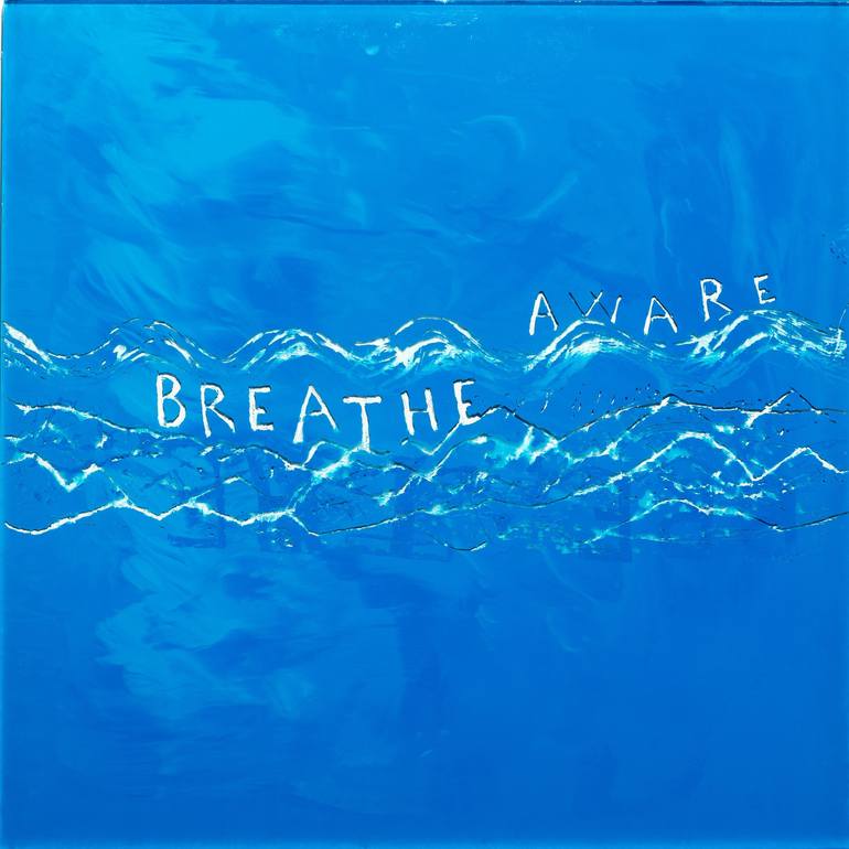 BLUE REFLECTION Painting by Thea Tini | Saatchi Art