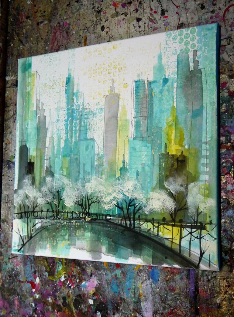 New York Abstract Painting by Irina Rumyantseva | Saatchi Art