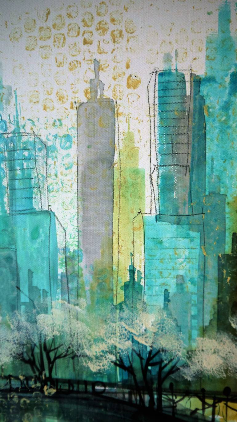 New York Abstract Painting by Irina Rumyantseva | Saatchi Art