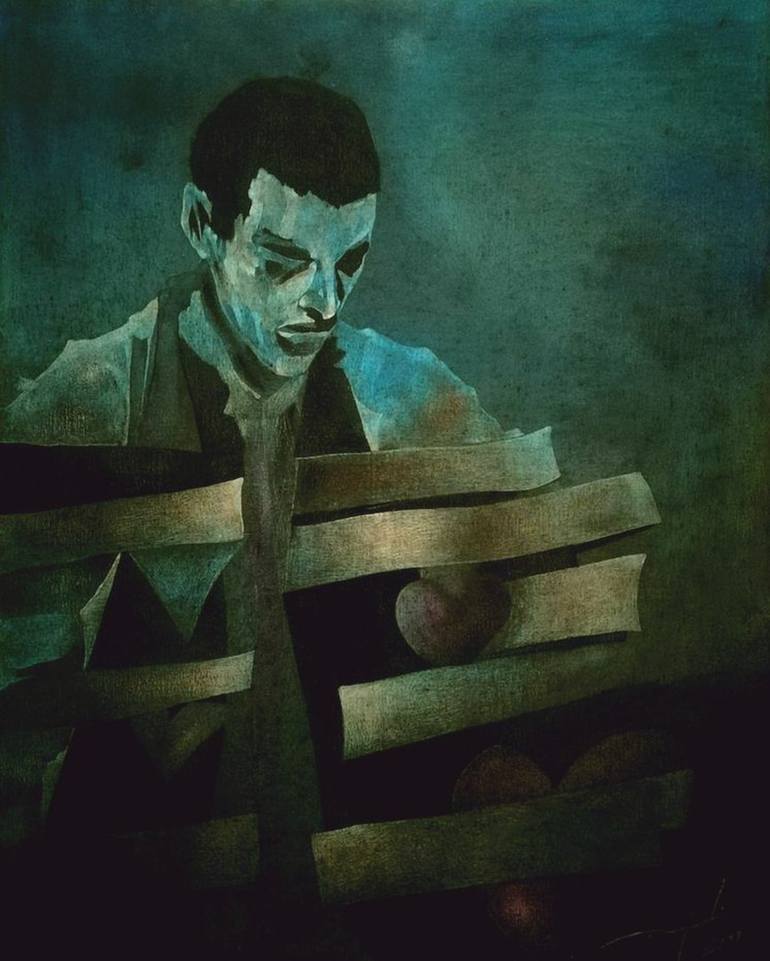 Troubadour Painting by Piotr Drojecki | Saatchi Art