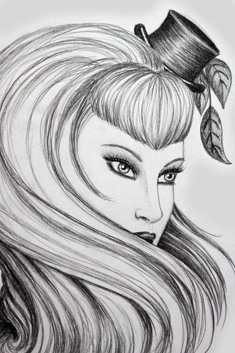 Soft Burlesque Drawing by Daneen Rush | Saatchi Art