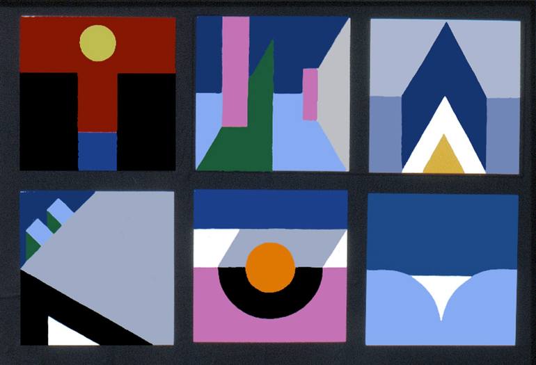 Geometric Storyboard 2. Painting by Dan Fisher | Saatchi Art