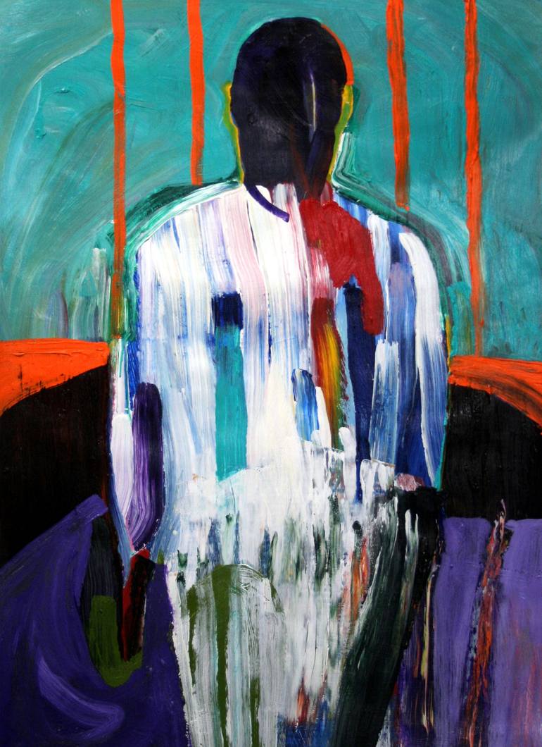 Silent Figure Painting by Bruce Klein | Saatchi Art