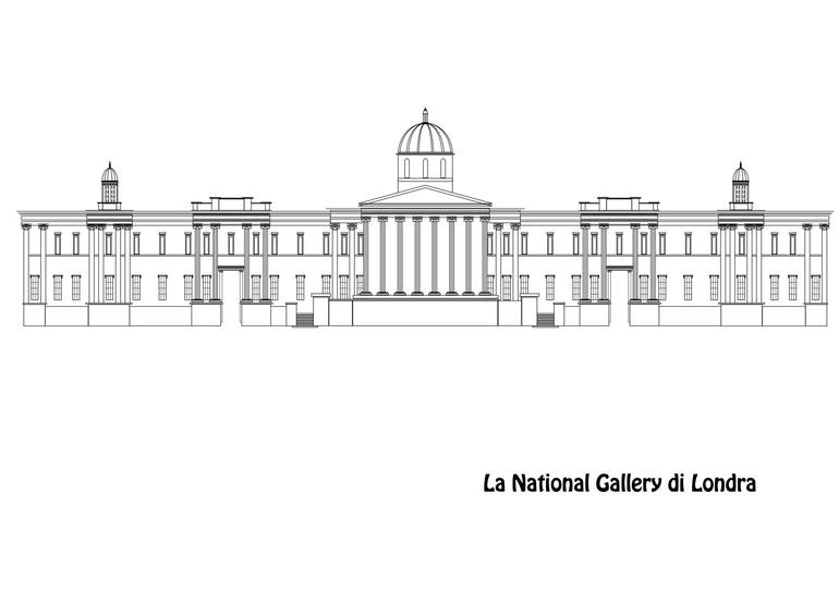 the national gallery, London Drawing by Mei HUANG | Saatchi Art