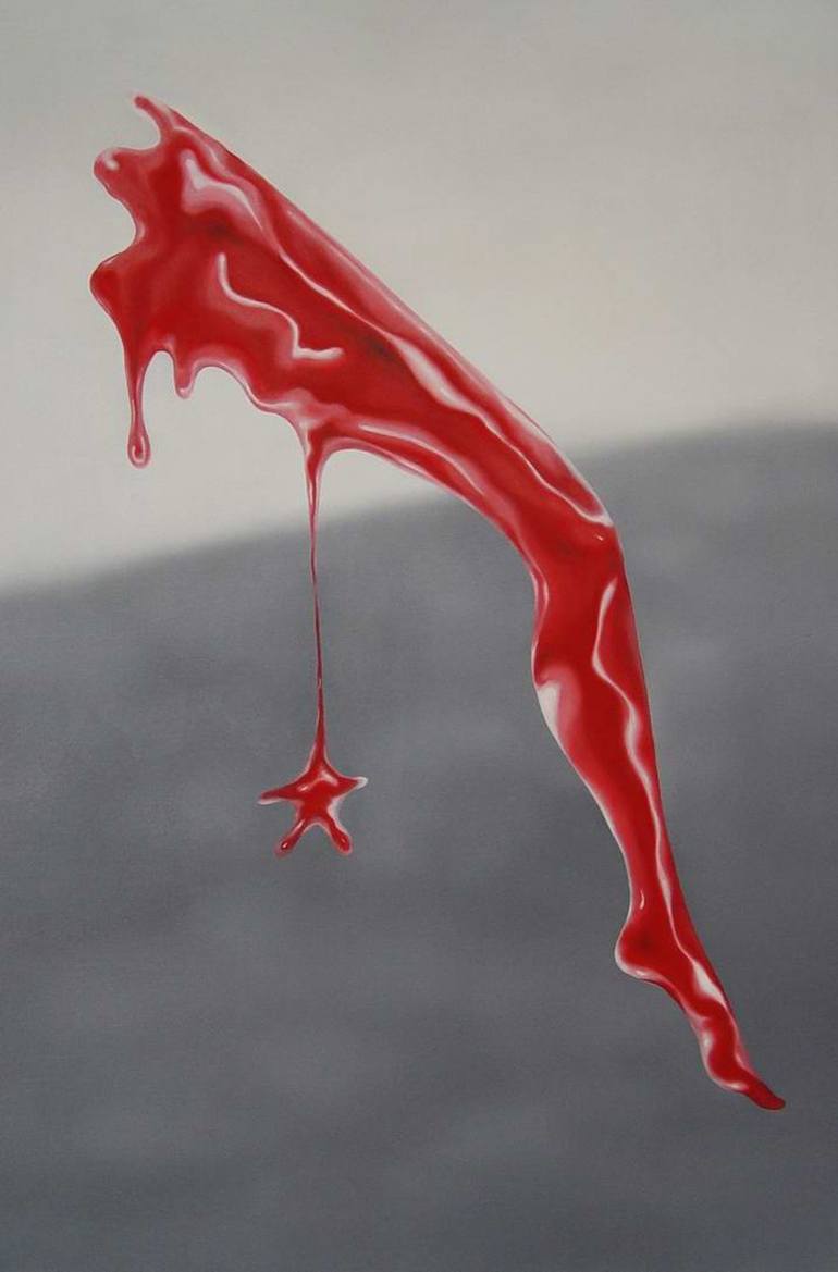 Red No.6 Painting by Li Fang 李放 | Saatchi Art