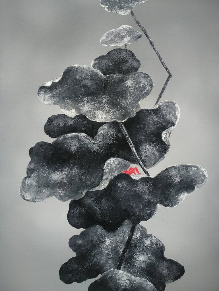 love Lotus flower No.12 Painting by Li Fang 李放 | Saatchi Art