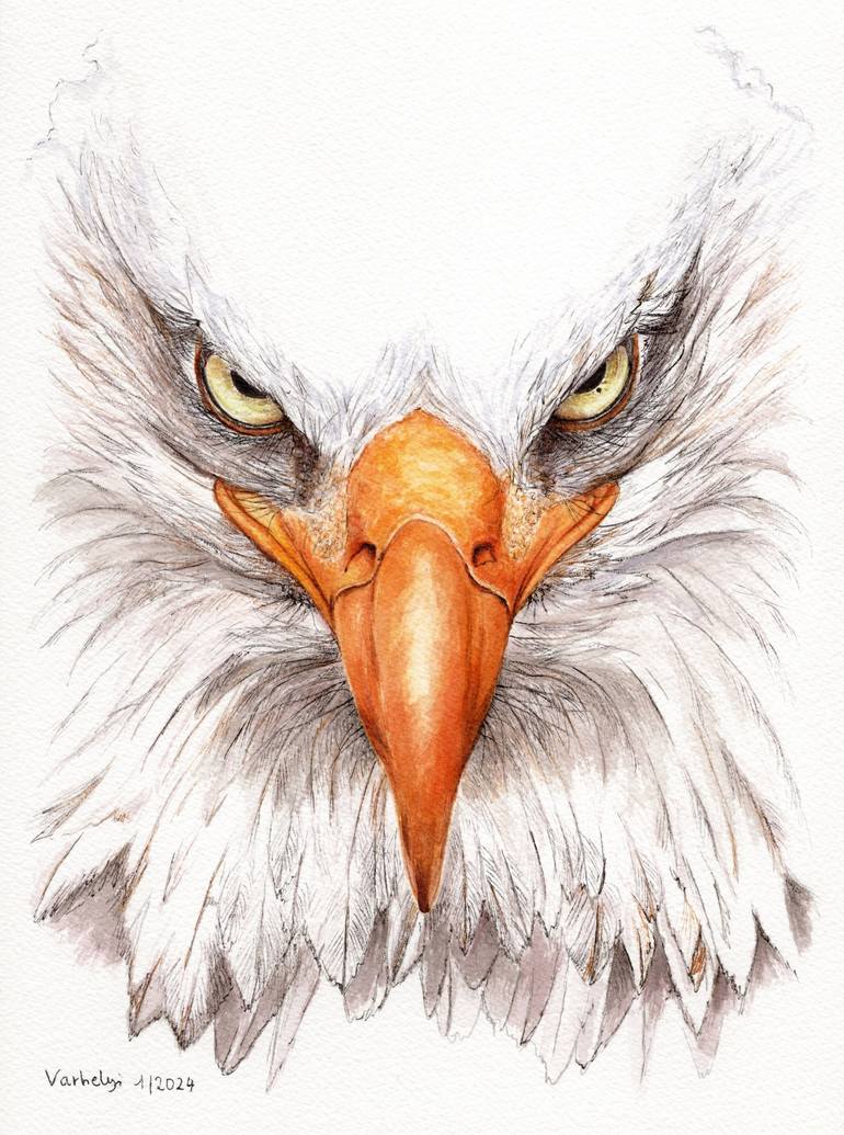 The Gaze Drawing by Lilla Varhelyi | Saatchi Art