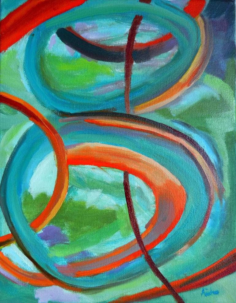 Wheels within Wheels Painting by Aida Markiw | Saatchi Art