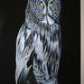 Great Grey Owl Painting by Jon Howlett | Saatchi Art
