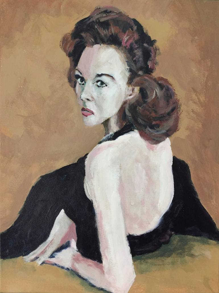 Retro Celebs / Patricia Painting by Robert Jan Overeem | Saatchi Art