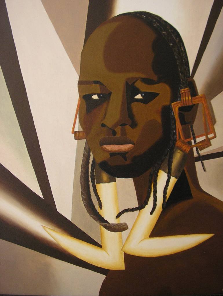 OMO Warrior Painting by Jopie Mosselman | Saatchi Art