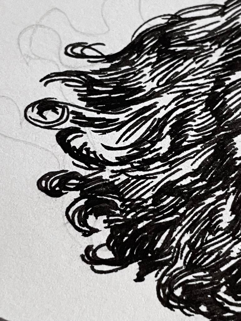 Portrait 238B Drawing by Dario Moschetta | Saatchi Art