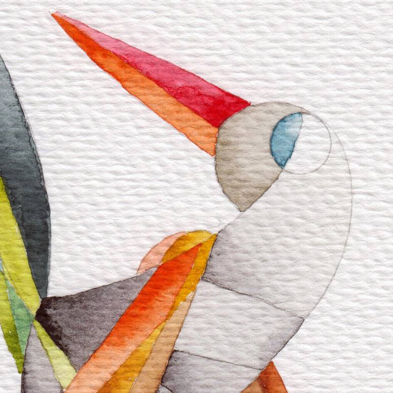 Crazy Humming Bird Painting by Ebru Acar Taralp | Saatchi Art