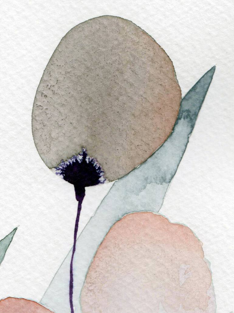 Cotton Flowers Painting by Ebru Acar Taralp | Saatchi Art