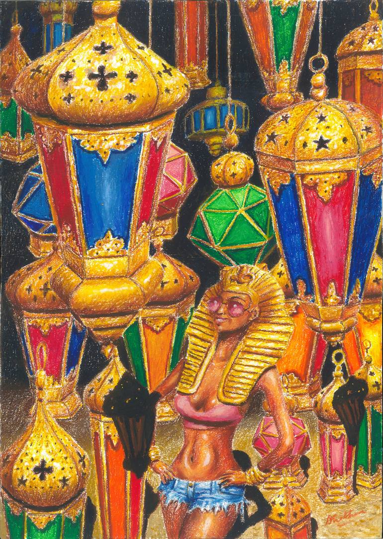 Lanterns Painting by David Arthur | Saatchi Art