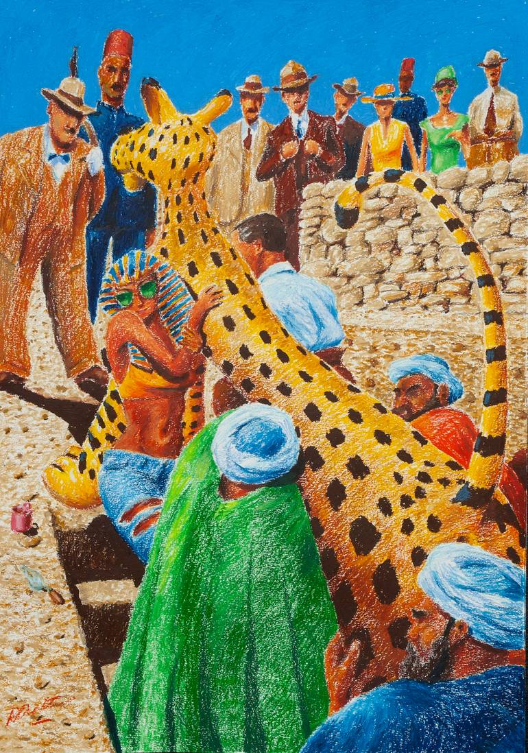 Howie,Katie and the Cat Painting by David Arthur | Saatchi Art