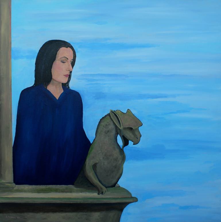 Balcony View Painting by Robert Harris | Saatchi Art