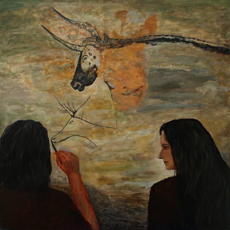 Cave art Painting by Robert Harris | Saatchi Art