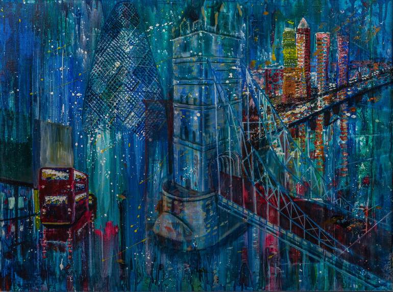 LONDON BRIDGE Painting by stephen mee | Saatchi Art