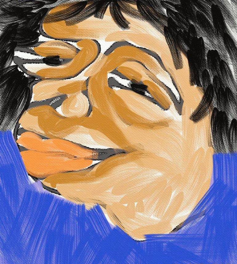 portraits Mixed Media by Amit Solanki | Saatchi Art