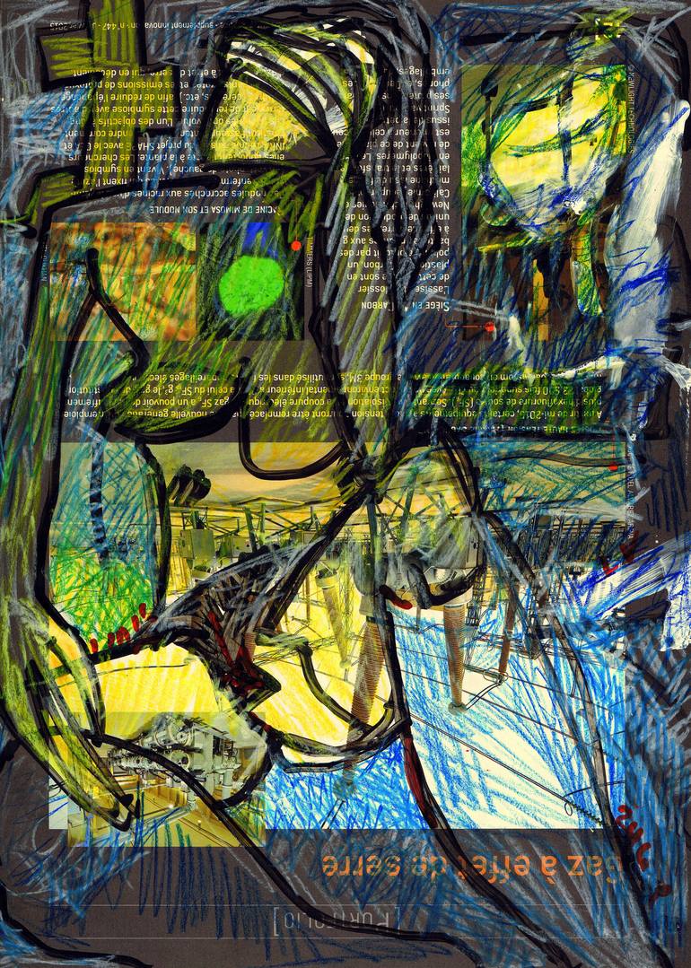 Fear of attacks-1-10-16-LV-246PM Drawing by tj owens | Saatchi Art