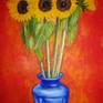 SUNFLOWERS Painting by Jeff Markham | Saatchi Art