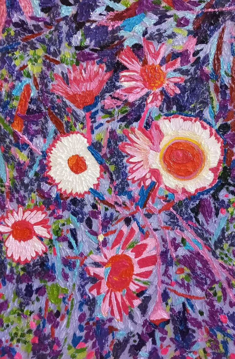 Re-Created Asters XV by Robert S. Lee Painting by Robert Lee | Saatchi Art