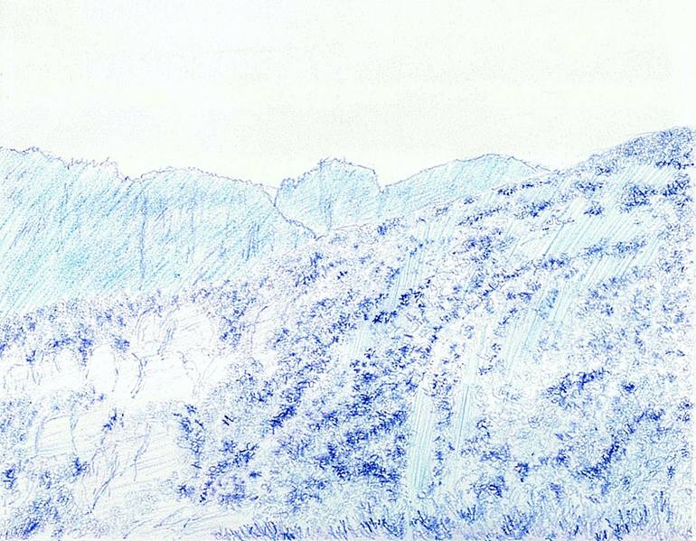 Greek Landscape by Robert S. Lee (Sketchbook p. 137) Drawing by Robert ...