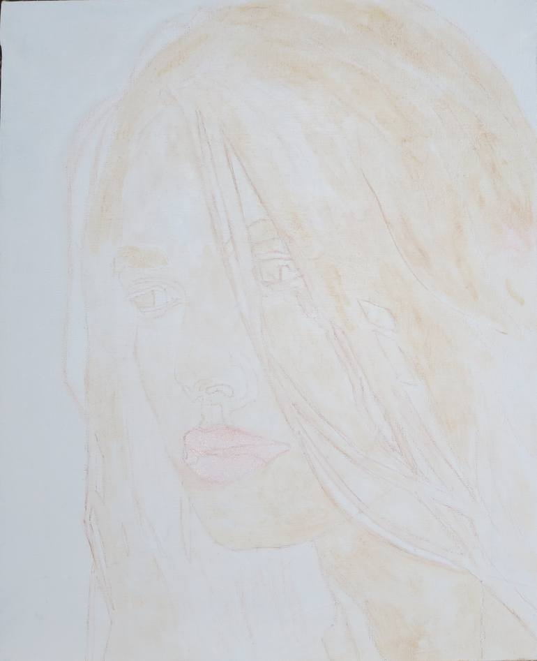 Re-Created Girl Looking into the Distance by Robert S. Lee Painting by ...