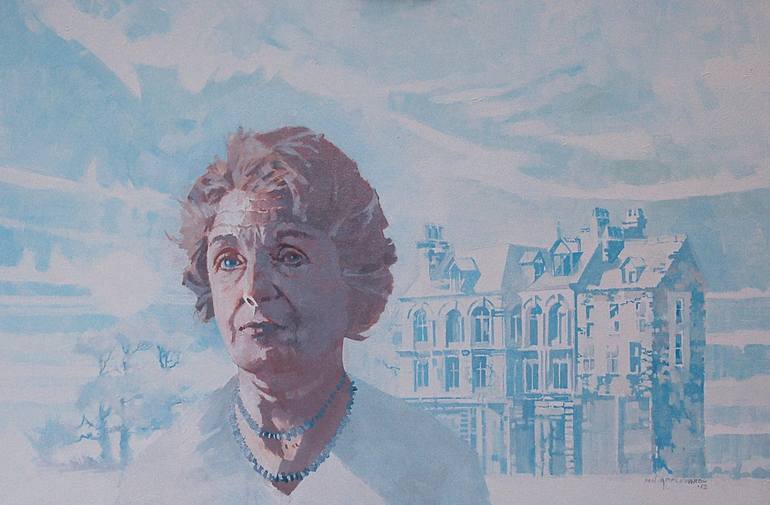 Mrs Angela Pratt Looks Back. Painting by Ian Appleyard | Saatchi Art